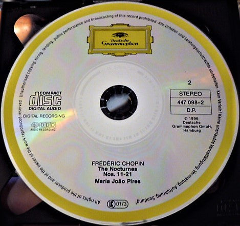 Buy Frédéric Chopin, Maria-João Pires : The Nocturnes (2xCD, Album, 4D ) Online for a great ...