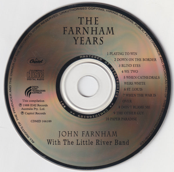 Buy John Farnham With The Little River Band* : The Farnham Years (CD ...