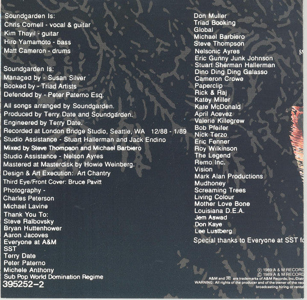 Buy Soundgarden : Louder Than Love (CD, Album, RE, RP) Online for a ...