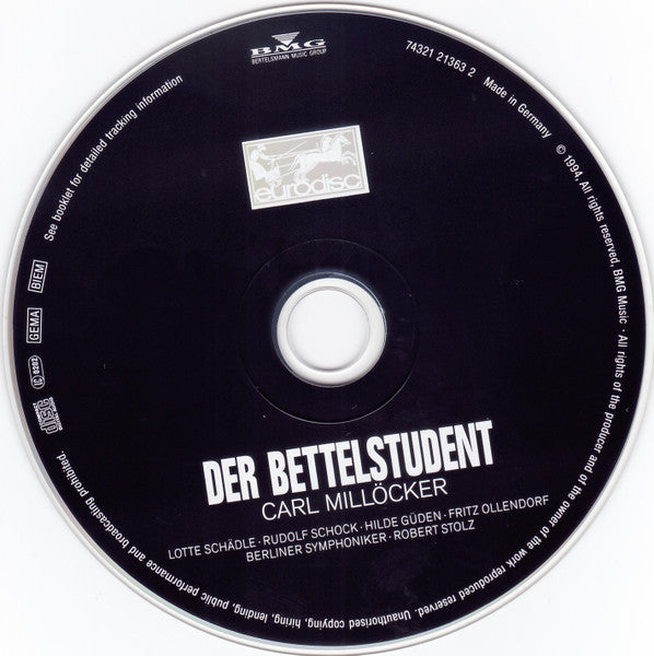 Buy Carl Millöcker : Der Bettelstudent (Höhepunkte) (CD, Album, RM) Online for a great price ...