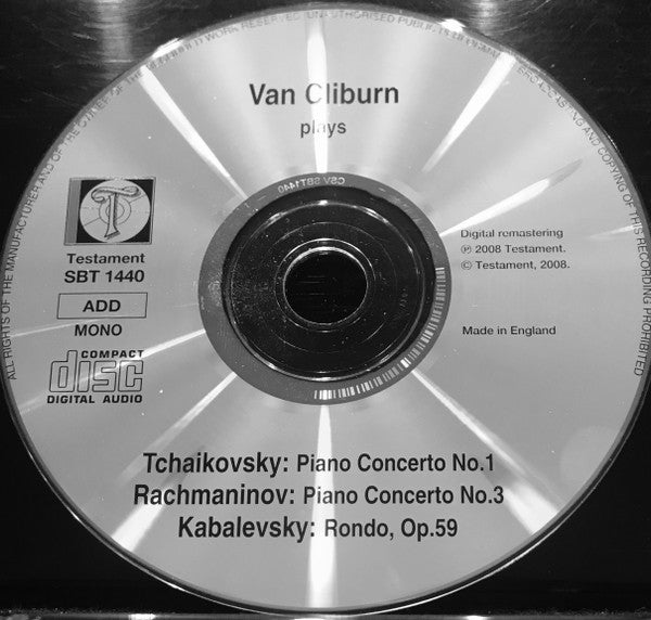 Buy Pyotr Ilyich Tchaikovsky / Sergei Vasilyevich Rachmaninoff / Dmitry Kabalevsky - Van Cliburn ...