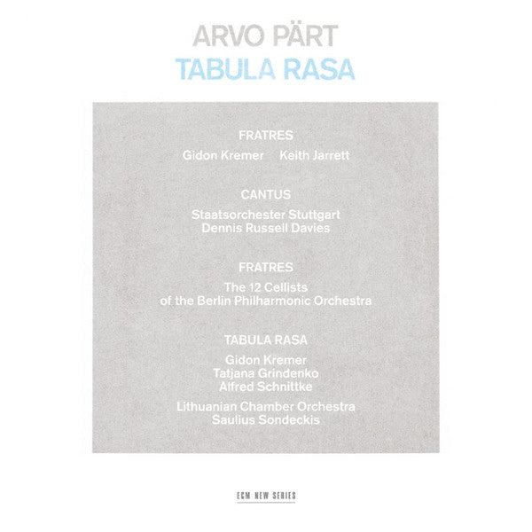 Buy Arvo Pärt : Tabula Rasa (CD, Album, RE, RP, Arv) Online for a great ...