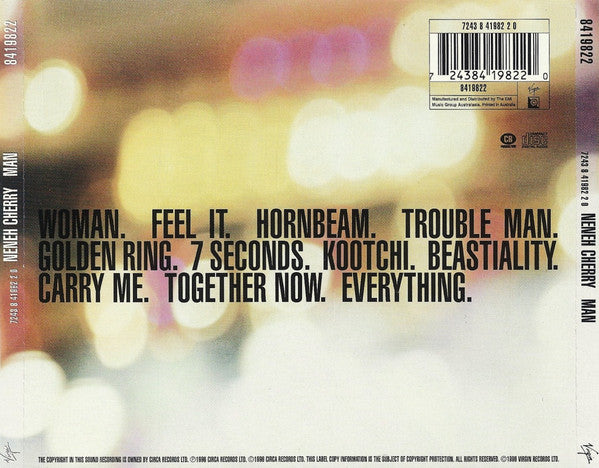 Buy Neneh Cherry : Man (CD, Album) Online for a great price – Glitter ...