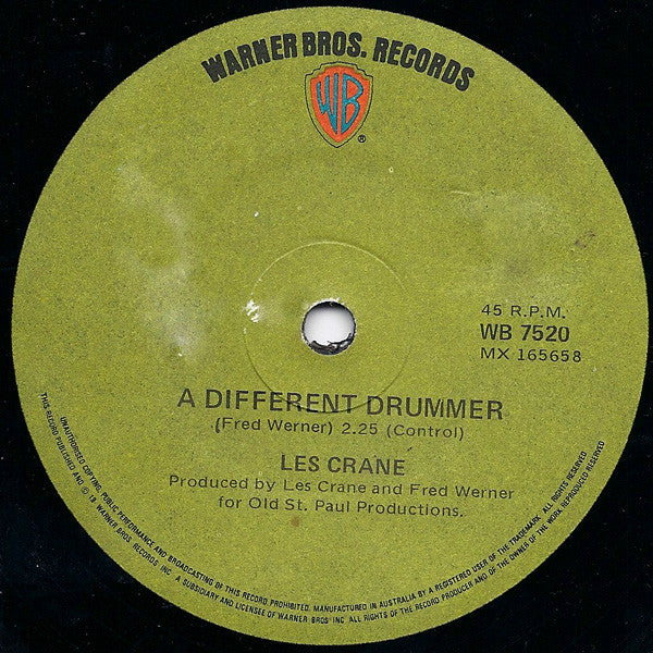 Buy Les Crane : Desiderata / A Different Drummer (7") Online for a ...