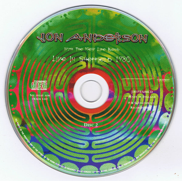 Buy Jon Anderson With The New Life Band : Live In Sheffield 1980 (2xCD ...
