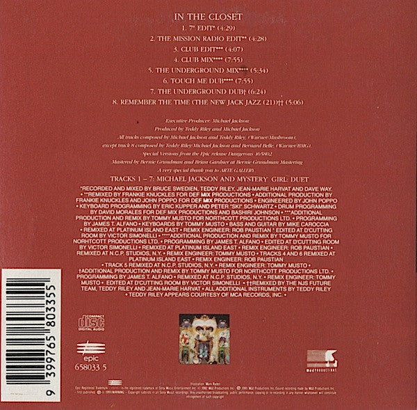 Buy Michael Jackson : In The Closet (CD, Maxi, Car) Online for a great ...