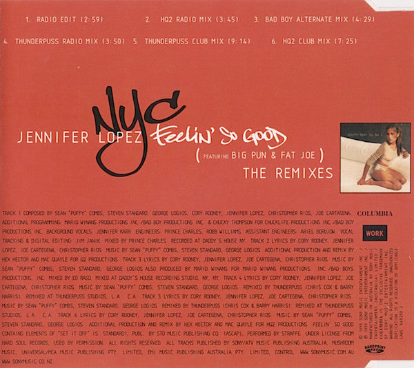 Buy Jennifer Lopez Featuring Big Pun* & Fat Joe : Feelin' So Good (CD ...
