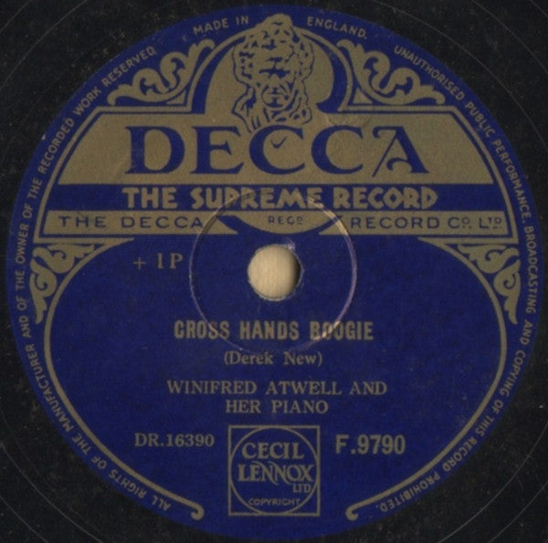 Buy Winifred Atwell : Cross Hands Boogie / The Black And White Rag ...
