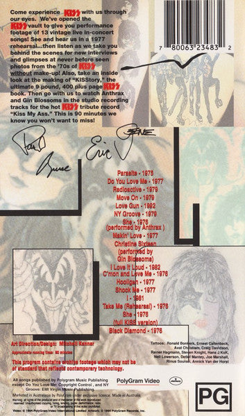 Buy Kiss : Kiss My A** (VHS, Comp, PAL) Online for a great price – Glitter Records