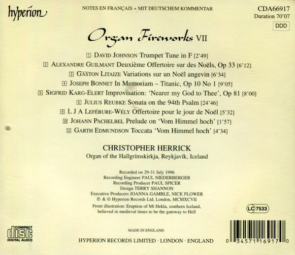 Buy Christopher Herrick : Organ Fireworks VII (CD, Album) Online for a ...