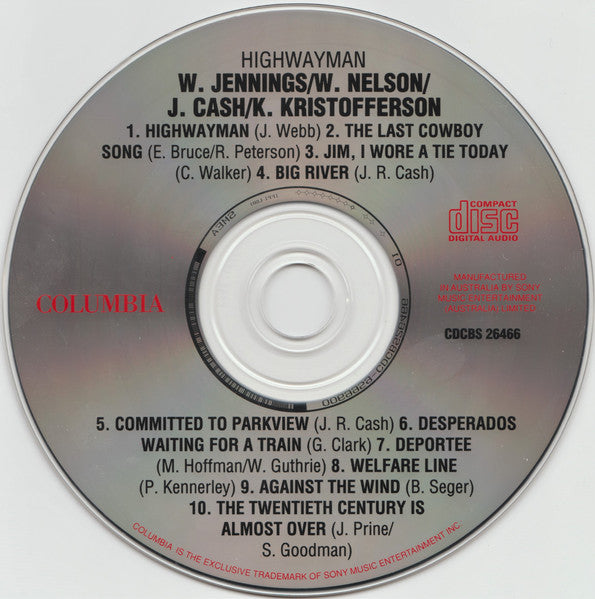 Buy Waylon Jennings, Willie Nelson, Johnny Cash, Kris Kristofferson ...