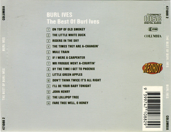 Buy Burl Ives : The Best Of Burl Ives (CD, Comp, RE) Online for a great ...