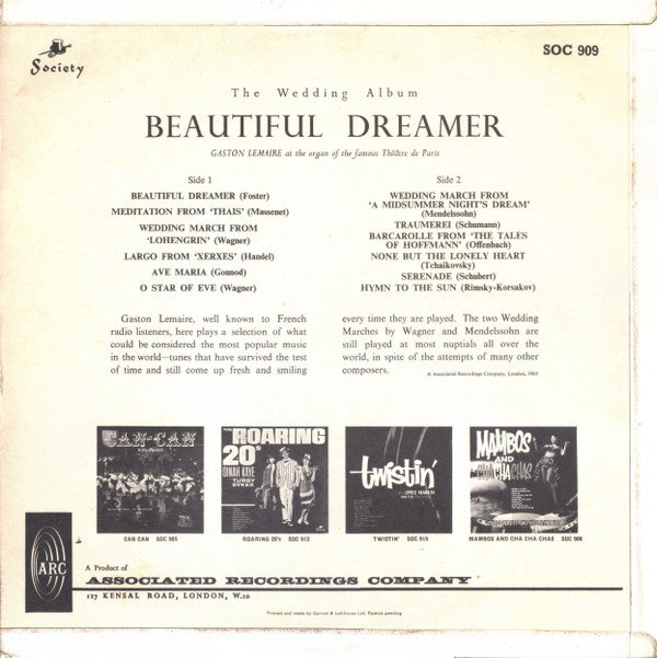 Buy Gaston Lemaire : Beautiful Dreamer - The Wedding Album (LP, Album ...